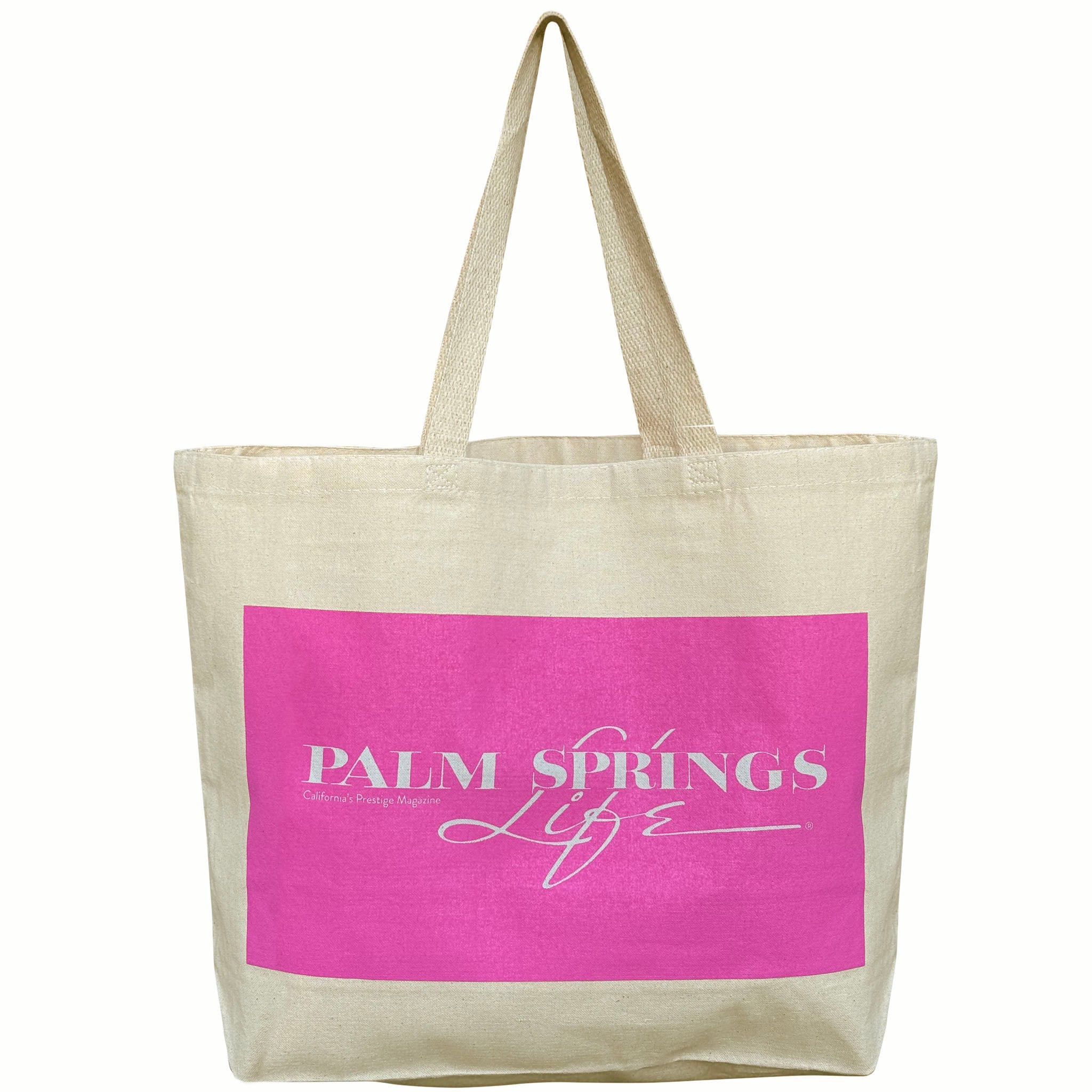 Palm Springs Life Jumbo Canvas Bag - Pink – Shop Palm Springs Life